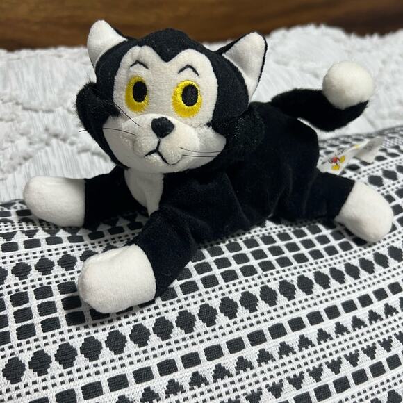 Disney | Toys | Vintage Walt Disney World Pinocchio Figaro Cat Beanie ...